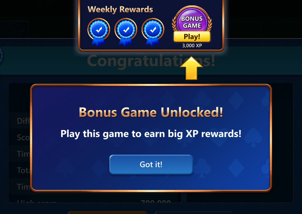 How do I access Weekly Rewards in Microsoft Solitaire Collection ...