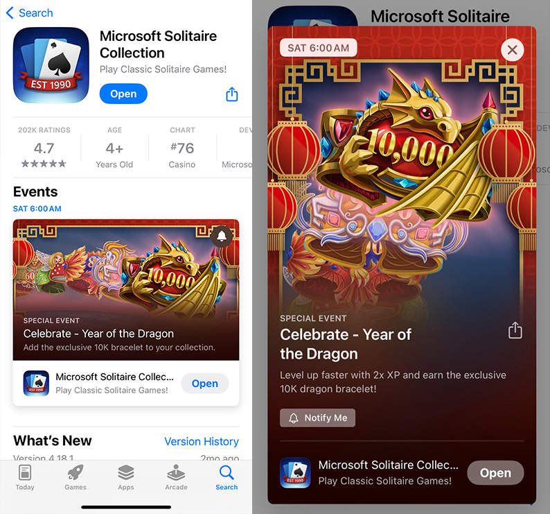Enable mobile notifications for Microsoft Solitaire Events | Xbox Support
