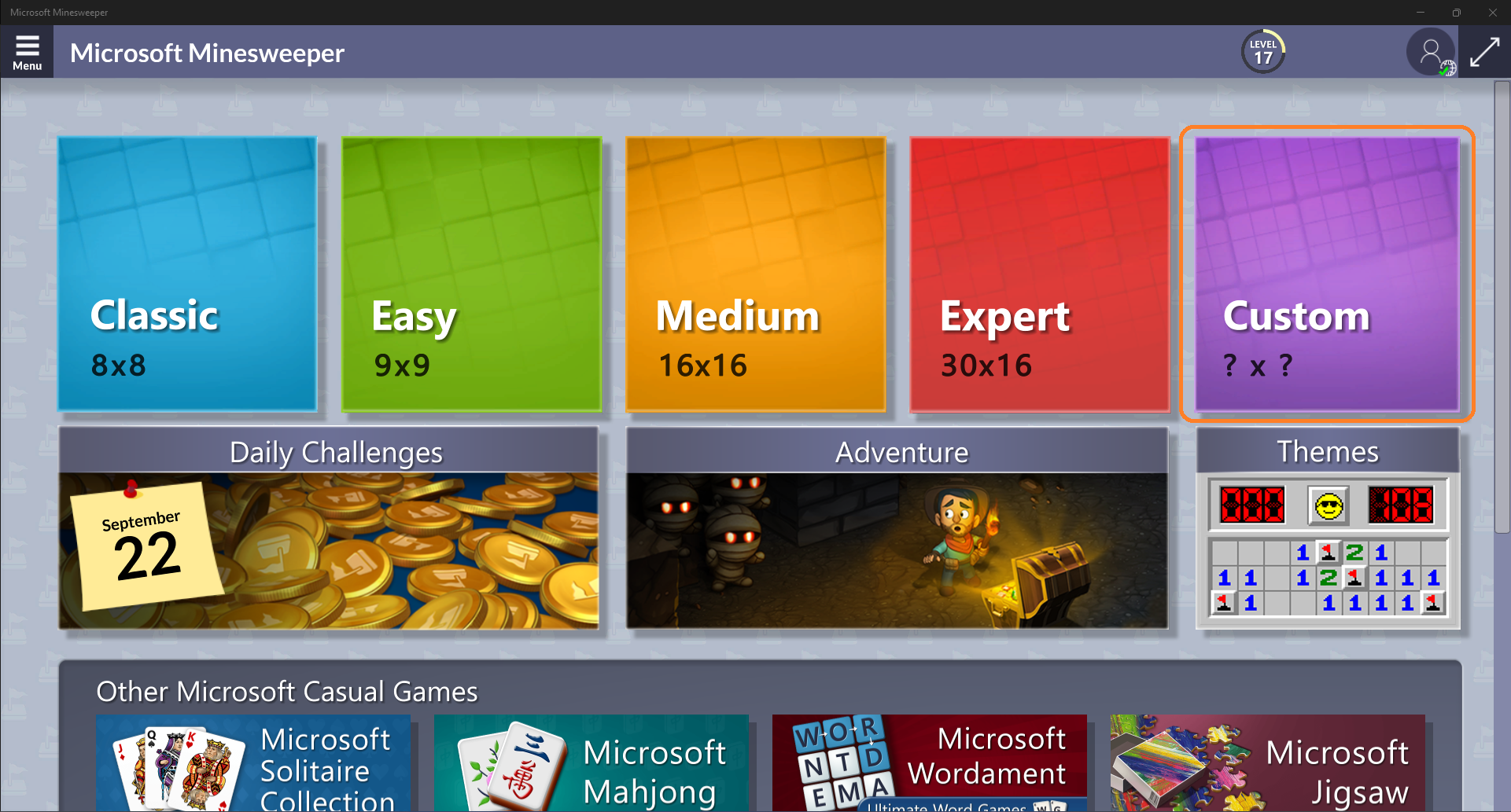 What are Custom boards in Minesweeper? | Xbox Support